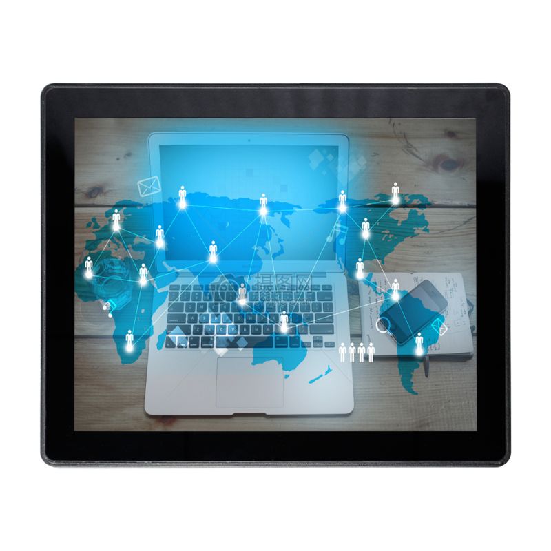 China 17 inch Flat Screen PCAP Touch Monitor with VESA mount ...